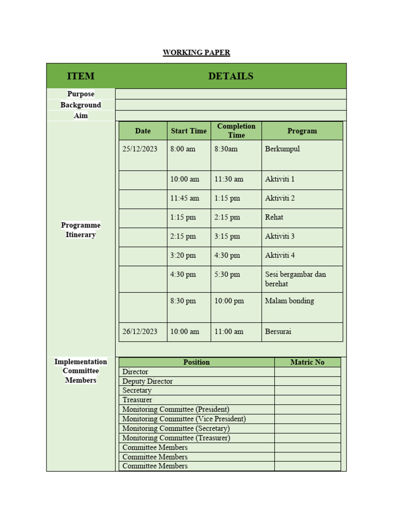 Draf Paperwork Baru | PDF