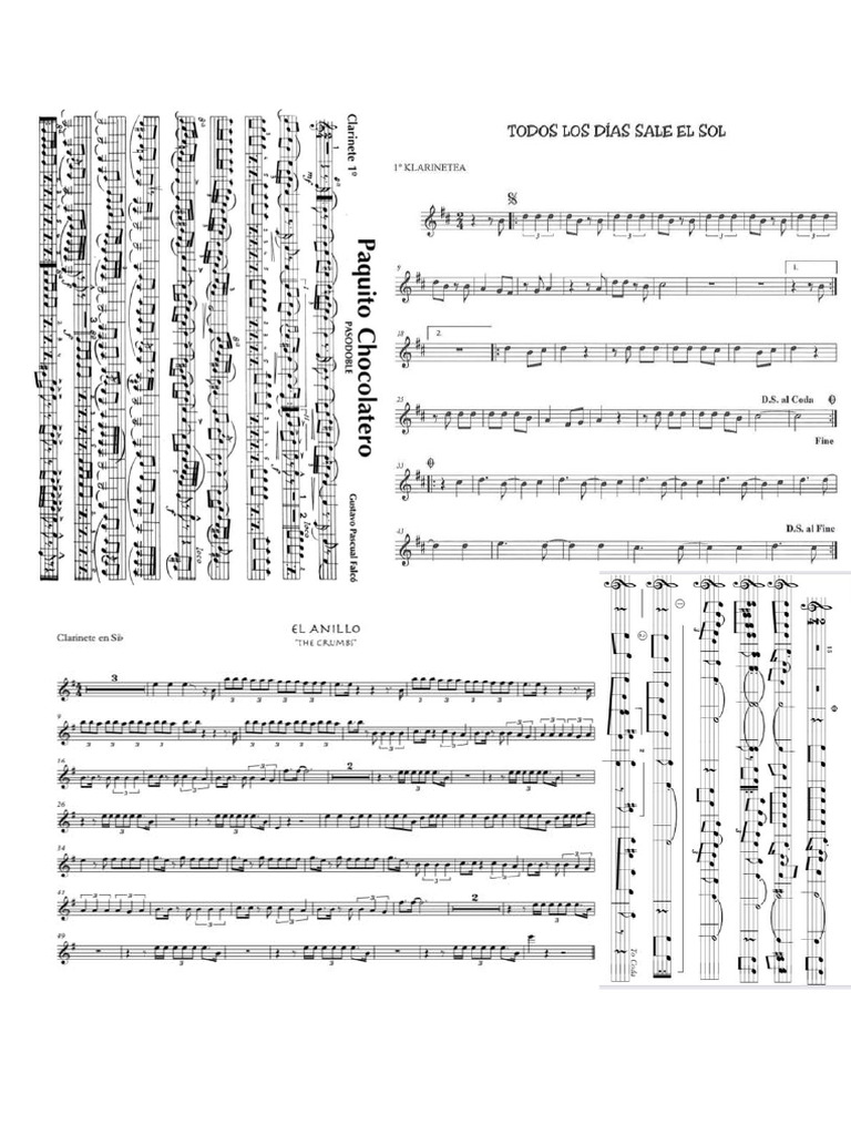 Partituras Clarinete Charanga | PDF
