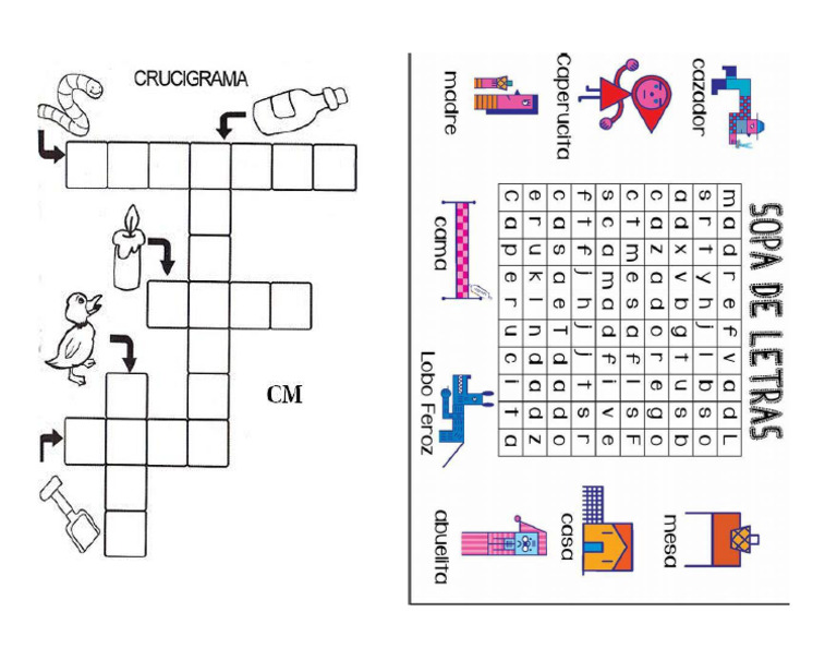 Crucigrama y Sopa de Letras | PDF