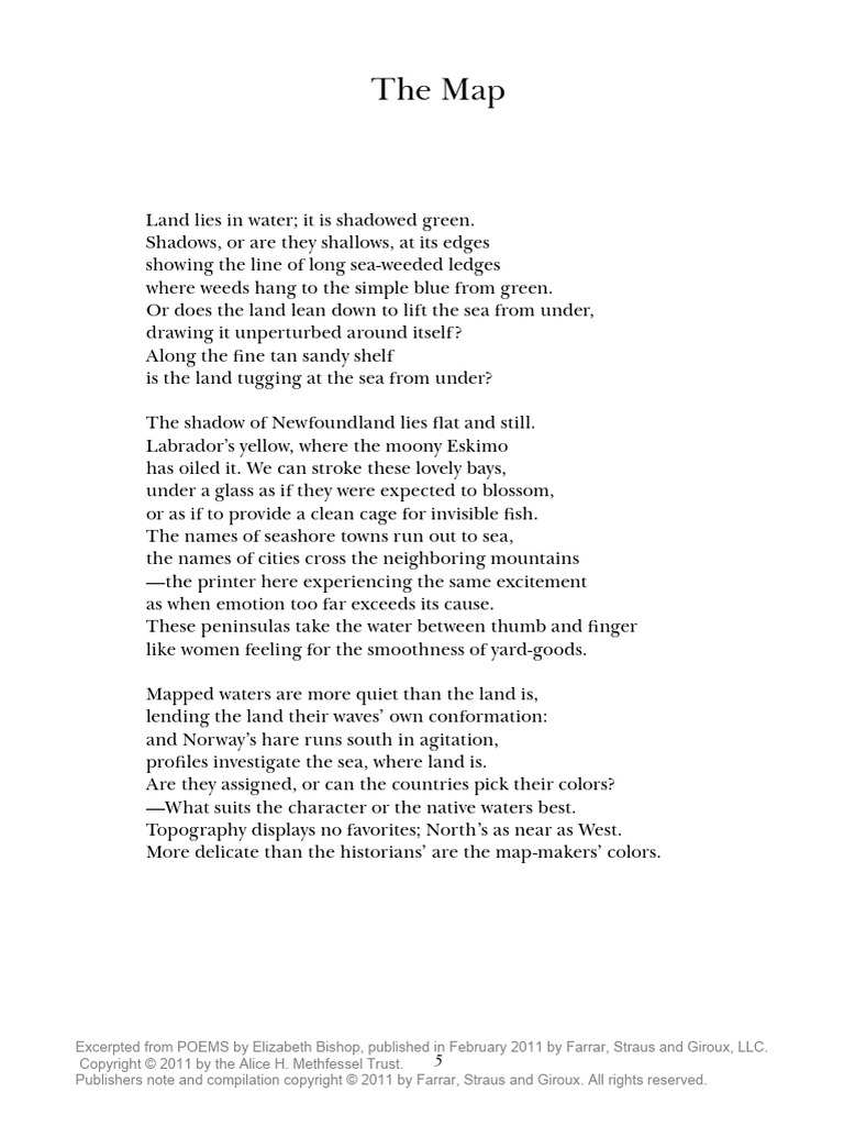 Excerpt Poems Elizabeth Bishop | PDF