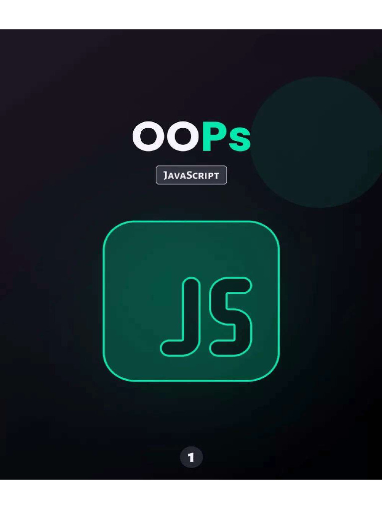 ? Object-Oriented Programming (OOP) in JavaScript! | PDF ? Object-Oriented Programming (OOP) in JavaScript! | PDF