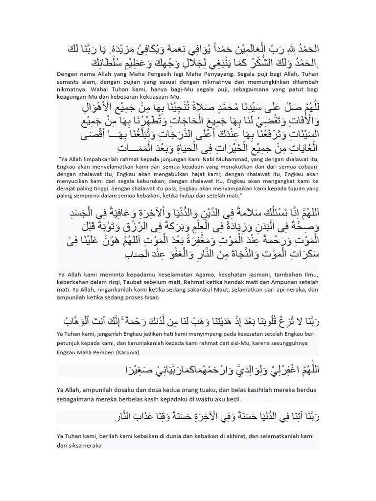 Doa Sesuah Solat | PDF