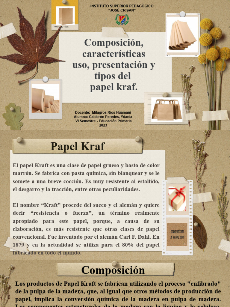 Papel Kraf | PDF | Papel de pulpa) | Papel