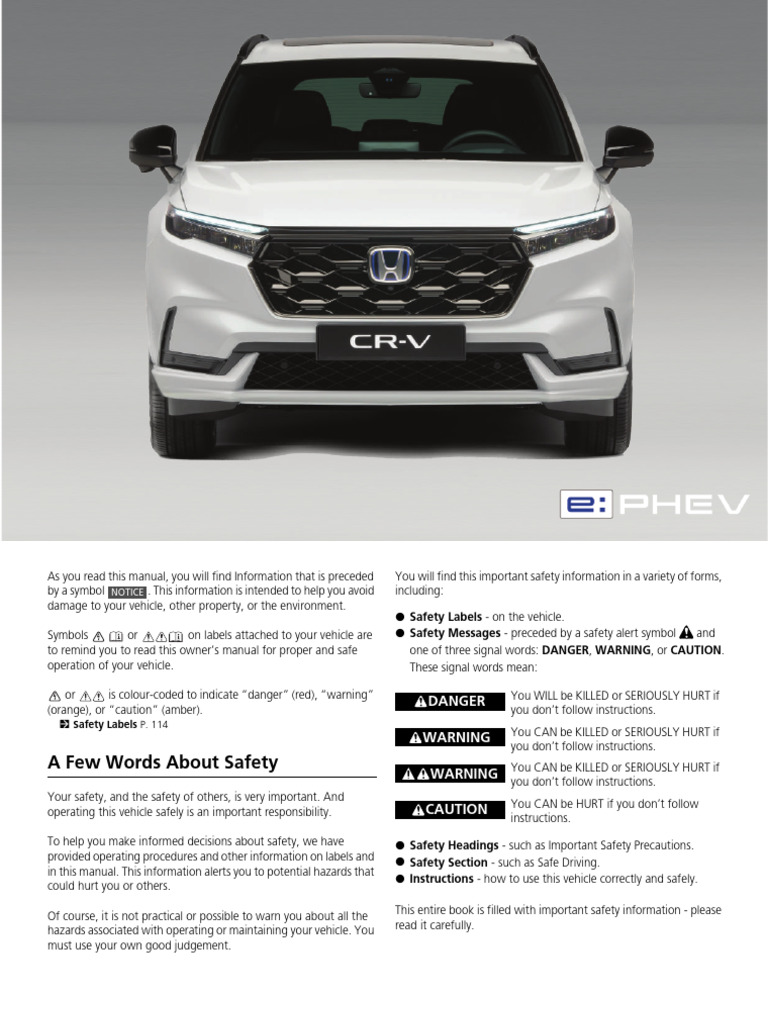 24 CR-V Phev Wdhac (Ke KG) - 323b66020 Combined - Compressed | PDF ...