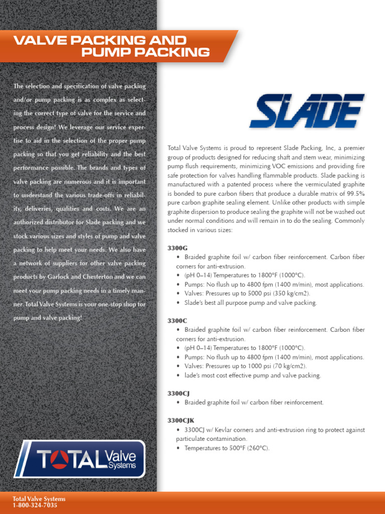 15 Valve Packing | PDF | Valve | Pump