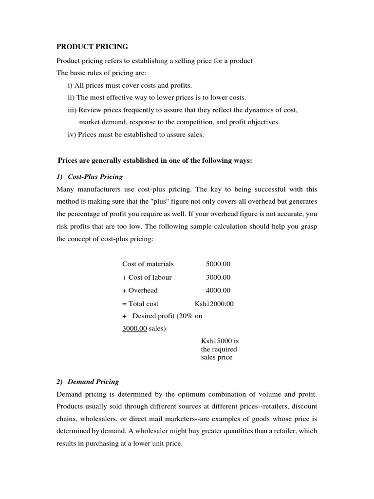 Optional Product Pricing Explained | PDF | Business | Finance & Money Management