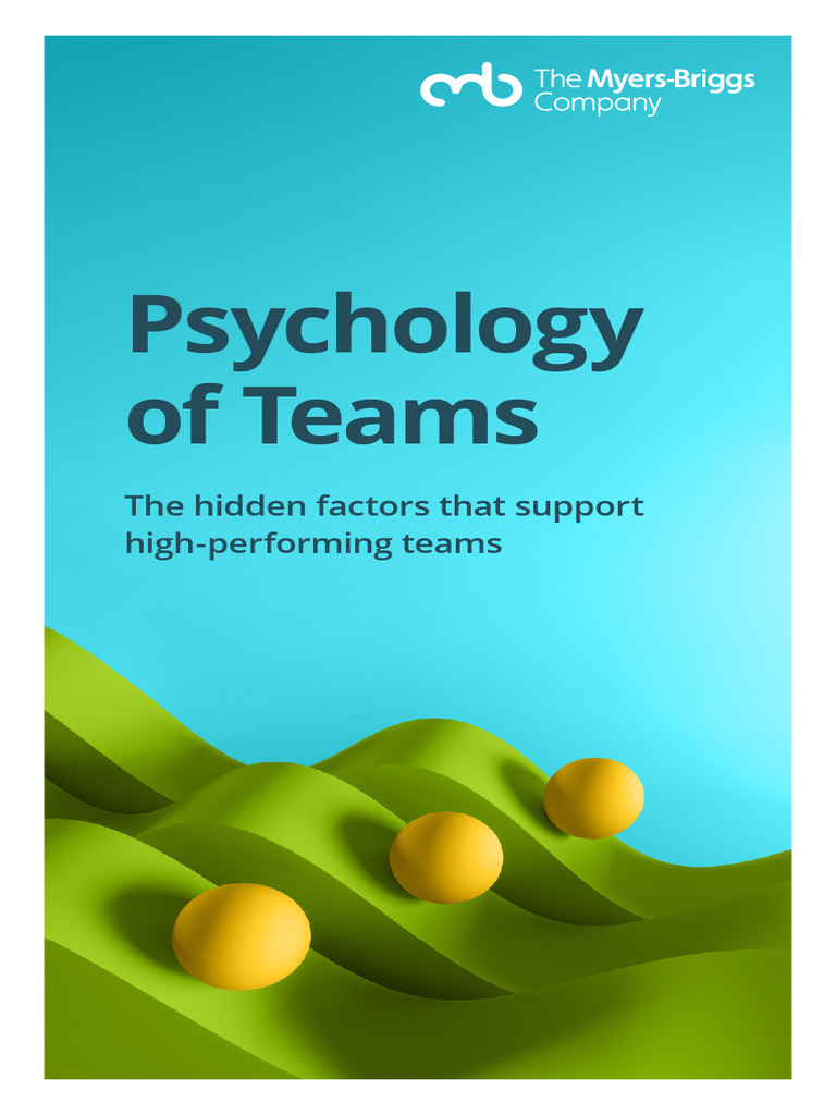 Psychology of Teams | PDF | Leadership | Personality Type