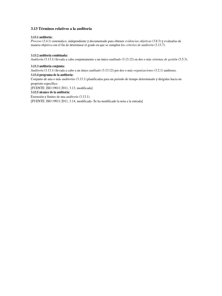Definición de auditoría combinada | PDF | Auditoría | Business