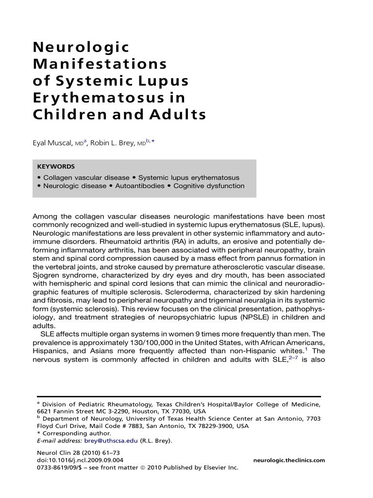 Neurolupus 1 | PDF | White Matter | Hematopoietic Stem Cell Transplantation