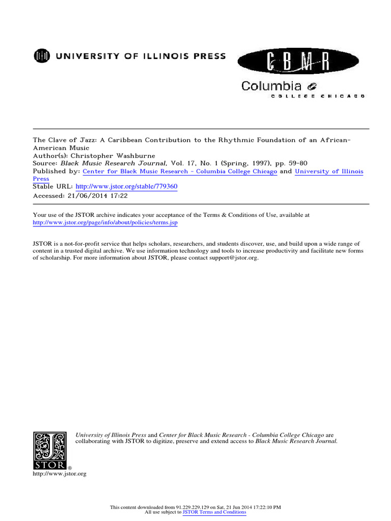 Clave of Jazz | Download Free PDF | Jazz | Musical Forms