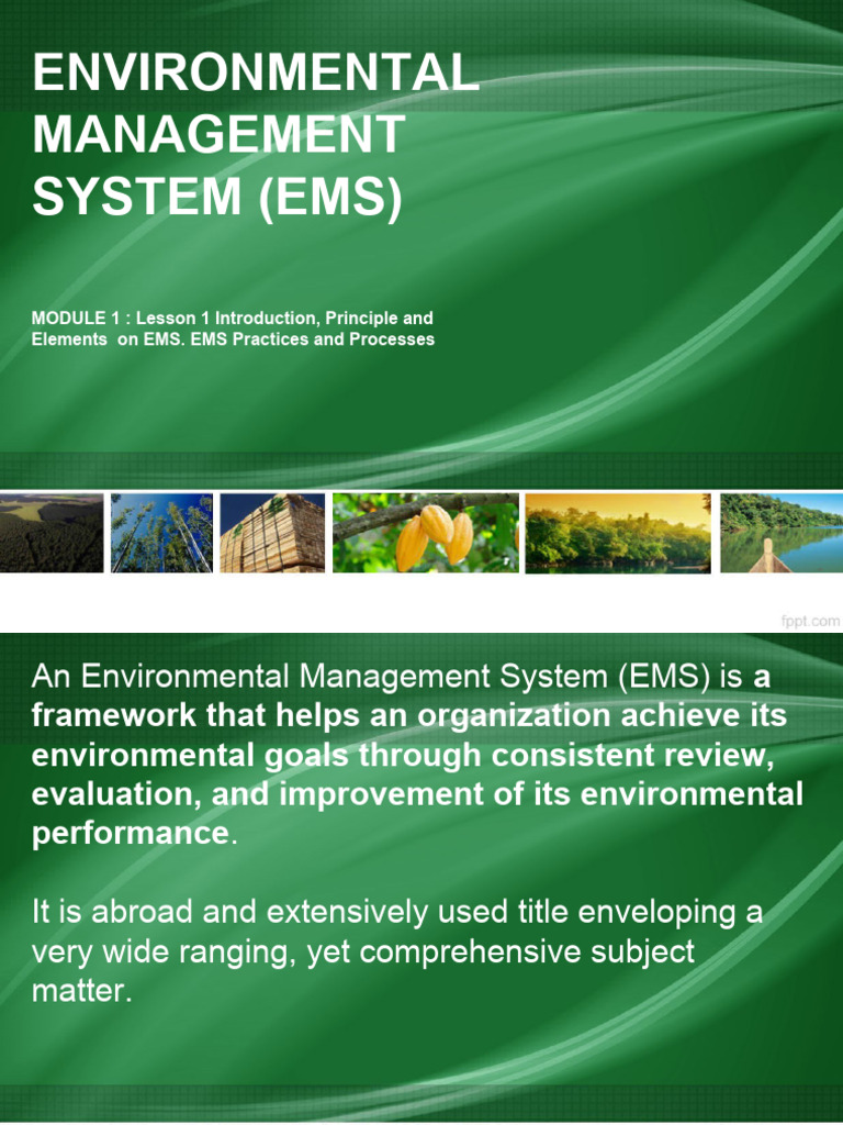 Module 1 Environmental Management System-1 | PDF | Environmental ...