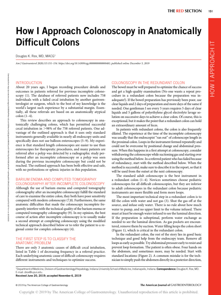 How+I+Approach+Colonoscopy+in+Anatomically+Difficult+Colons | PDF ...