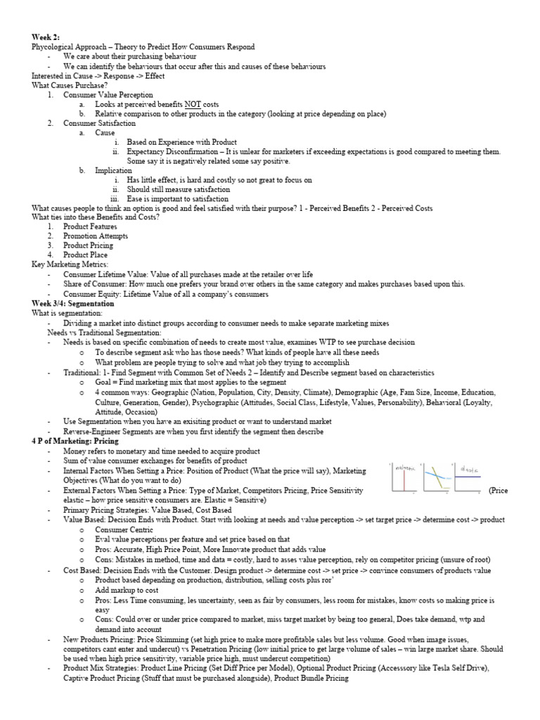 Final Notes | PDF | Pricing | Customer Satisfaction