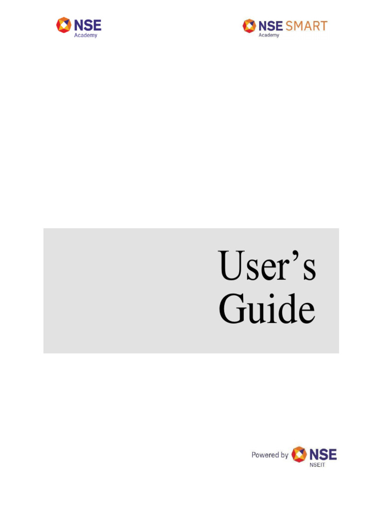 NSE Smart Manual | PDF | Menu (Computing) | Button (Computing)