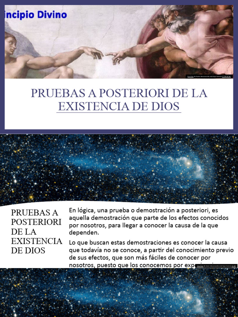 Pruebas A Posteriori de La Existencia de Dios | PDF | Motores | Existencia de dios