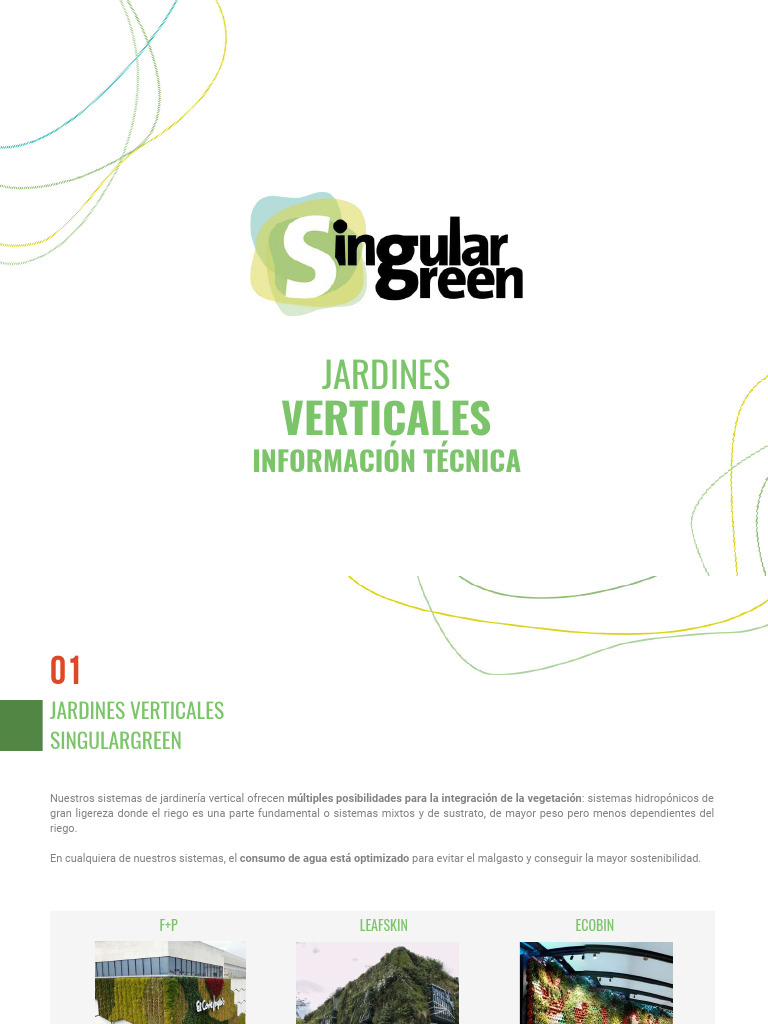 SG - Dossier - Tec - Jardines Verticales | PDF | Tornillo | Riego