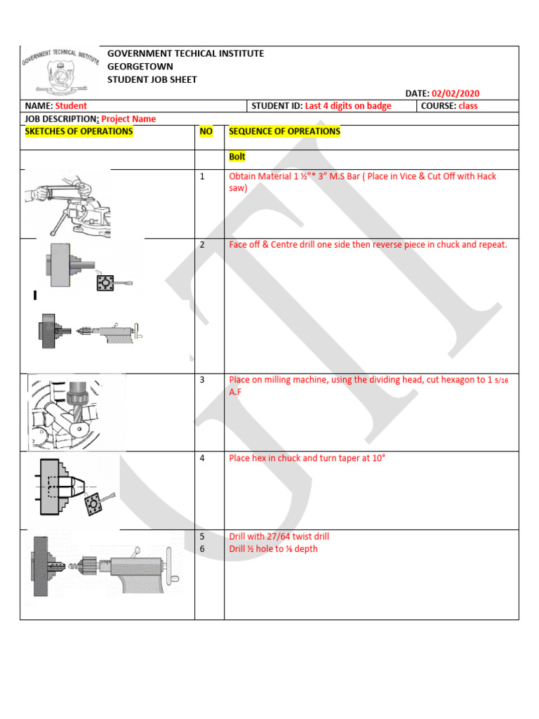 GTI Project Sheet | PDF
