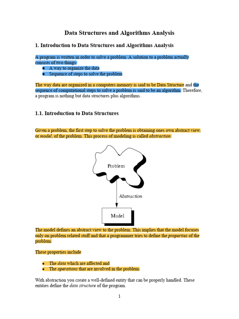 A Data Structure And Algoritms Pdf Algorithms Pointer Computer Programming 8944