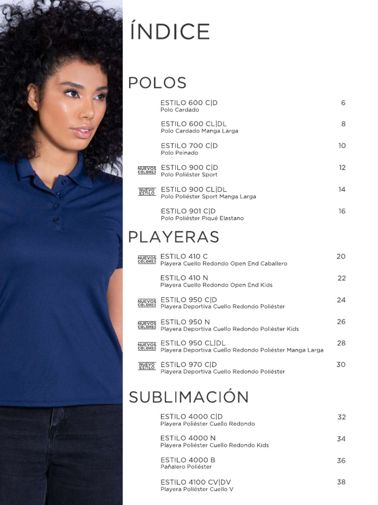 Catalogo Playeras | PDF | Color | Softlines (venta minorista)