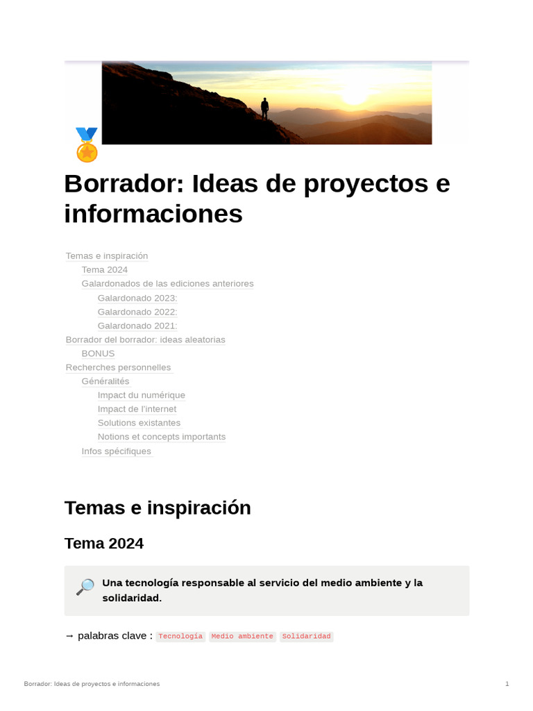 Borrador Ideas de Proyectos e Informaciones | PDF | Internet | La seguridad informática