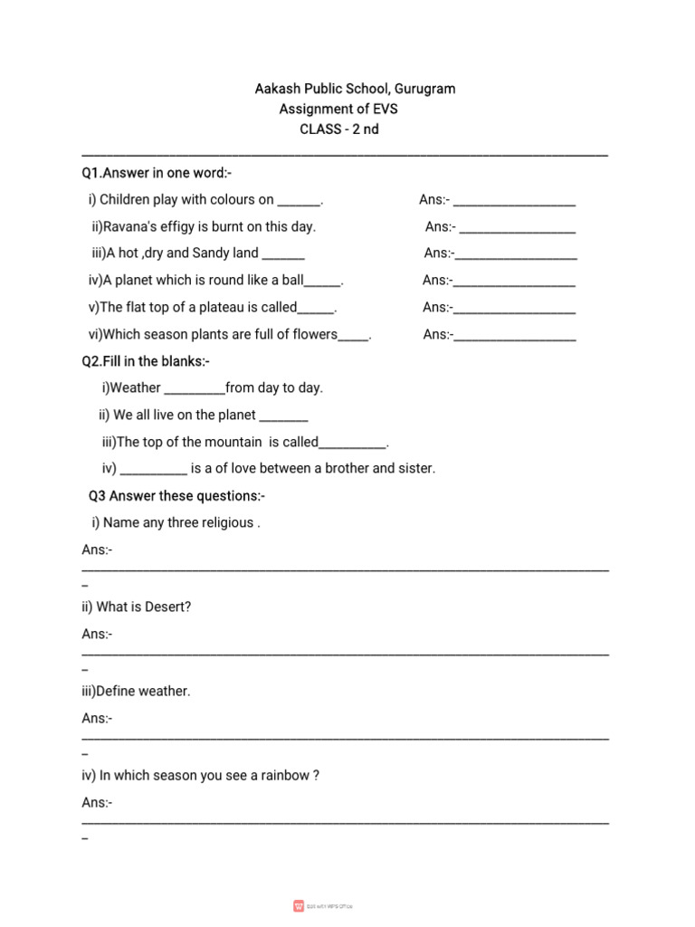 Assignment Of Evs Pdf