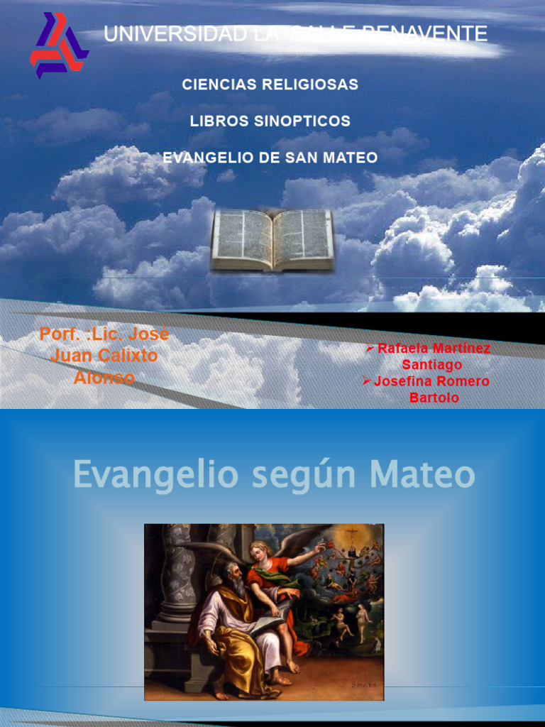 Evangeliosanmateo 090628155743 Phpapp02 | PDF | Jesús | Evangelio de Mateo