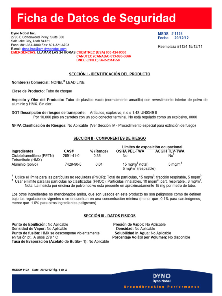 1124 - NONELLeadline Esp | PDF | Agua | Combustión