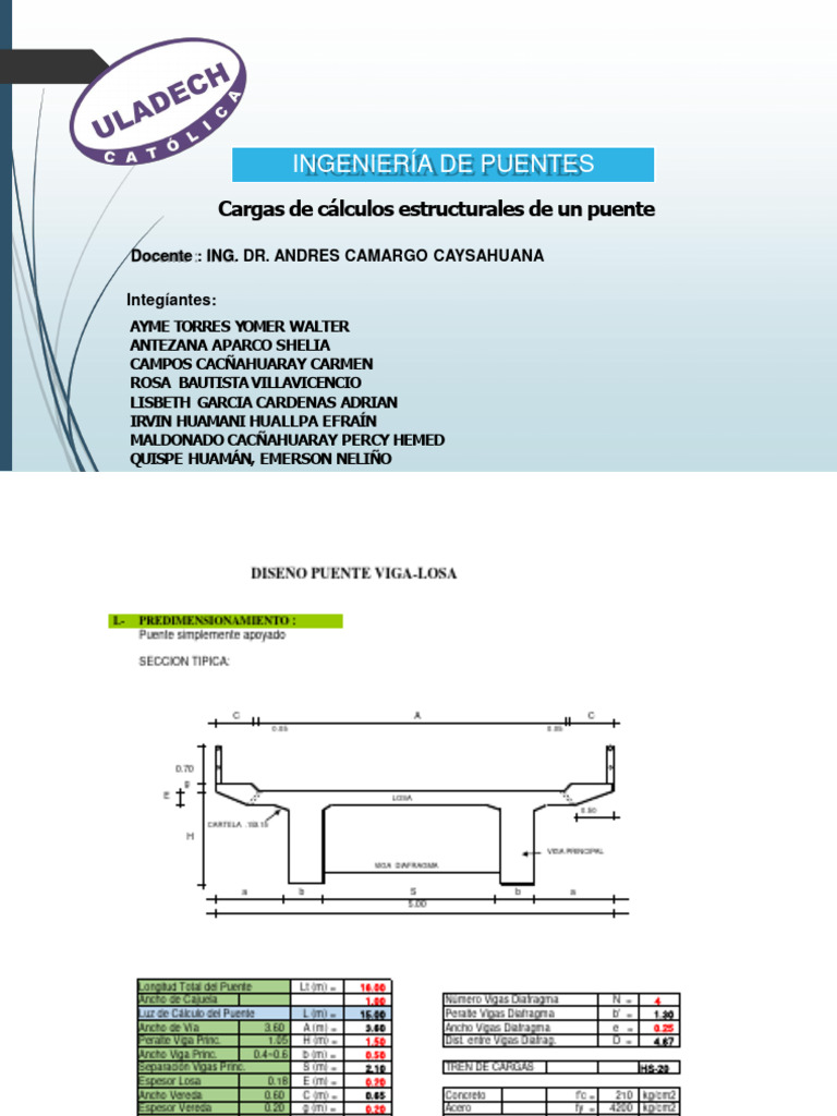 Diseño Puente Viga Losa | PDF | Mecanica clasica | Construyendo tecnología Diseño Puente Viga Losa | PDF | Mecanica clasica | Construyendo tecnología