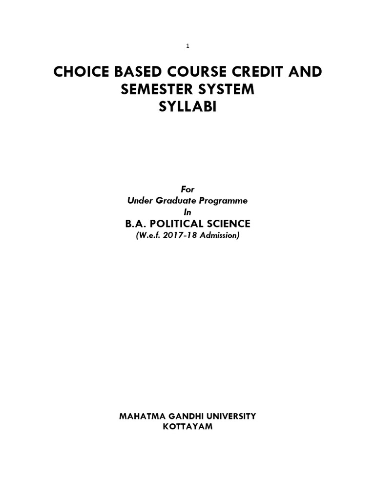 123 MGU BA Political Science Model I II | PDF | Public Administration ...