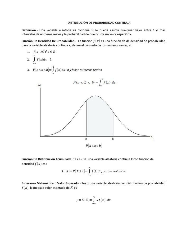 Distribución de Probabilidad Continua y Uniforme | PDF | Distribución ...