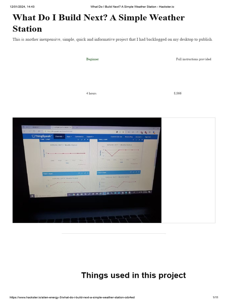 What Do I Build Next - A Simple Weather Station - Hackster - Io | PDF ...