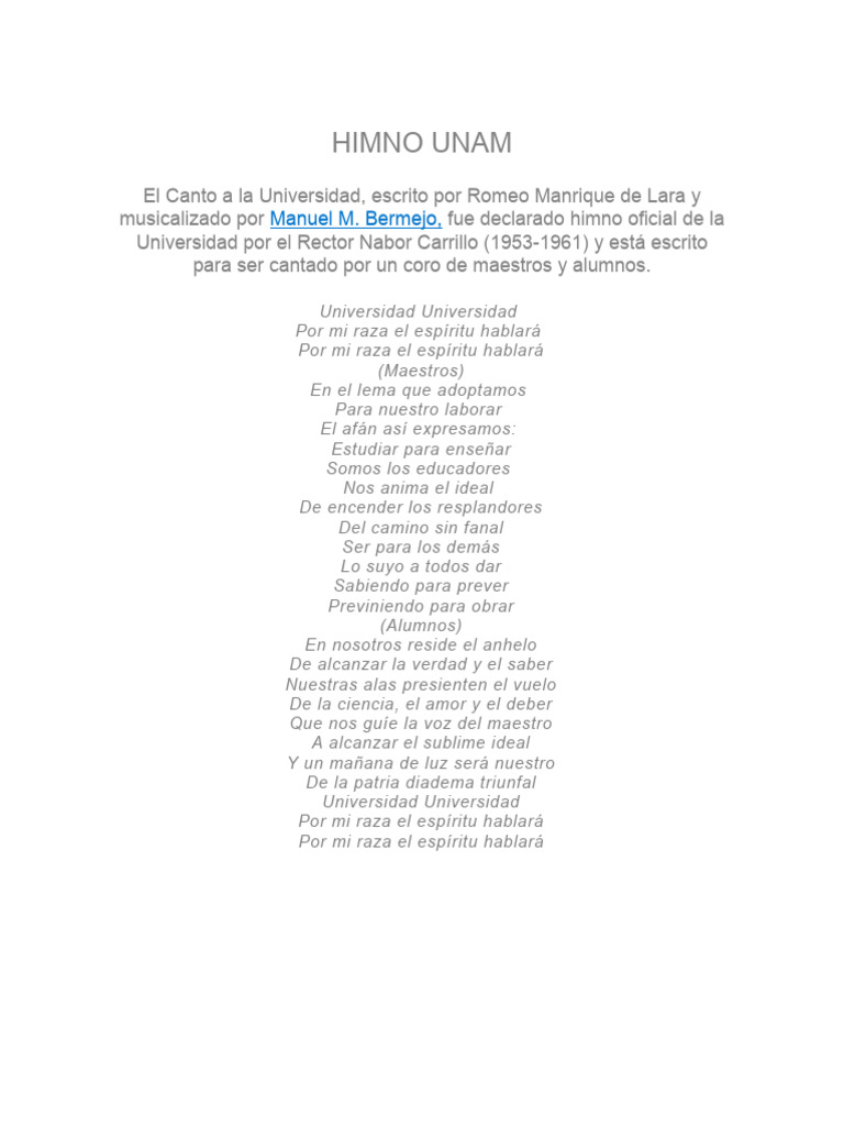 Unam Himno | PDF