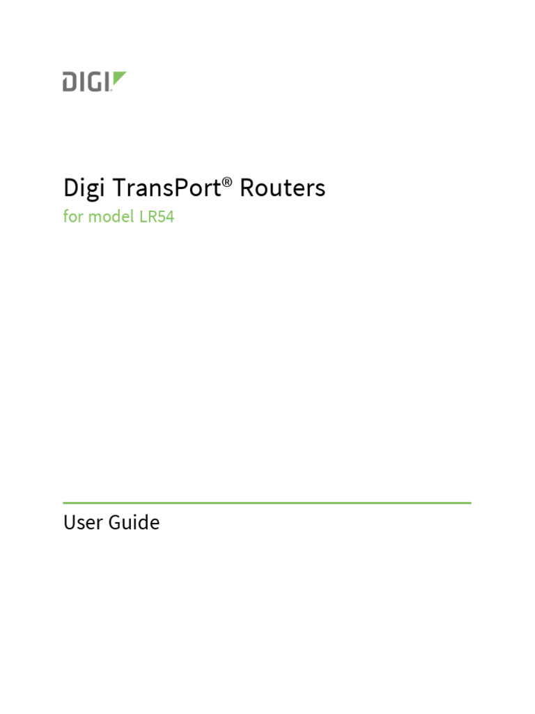 Digi Router | PDF | Computer Network | Router (Computing)