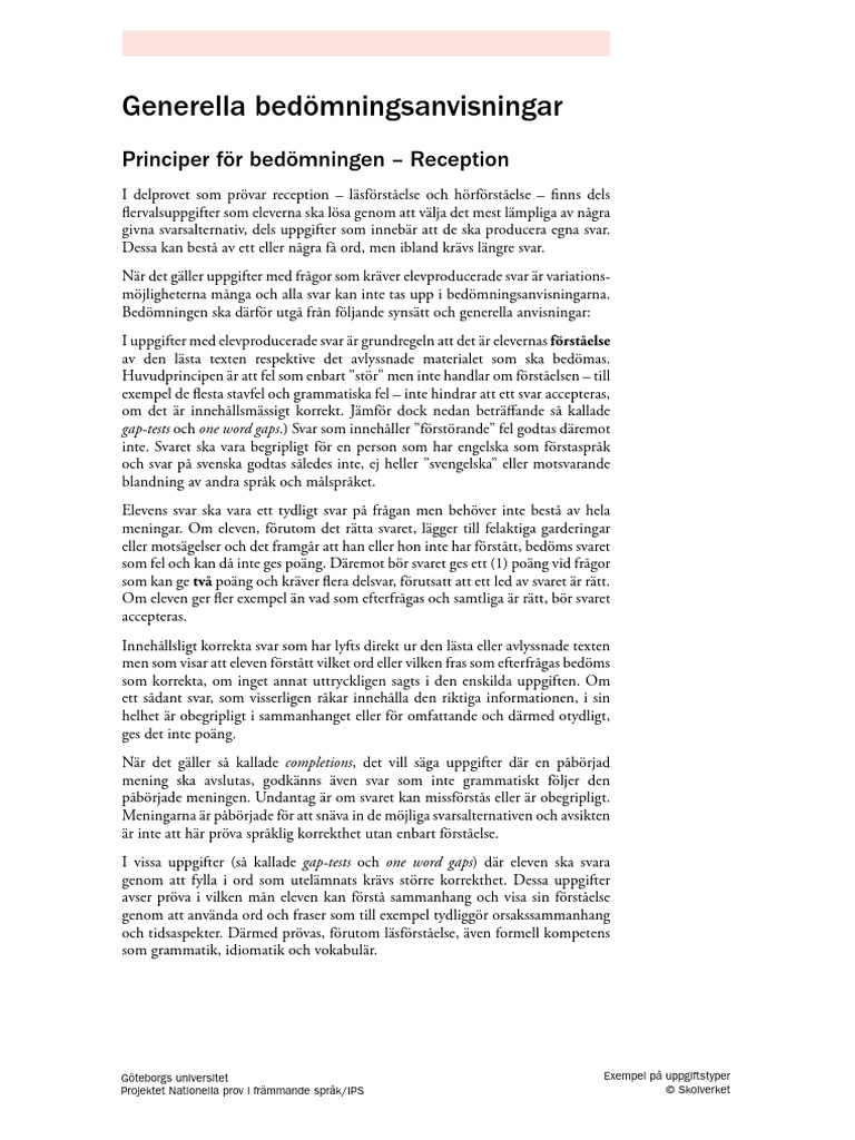 Generella Bed Anv Reception Gy | PDF