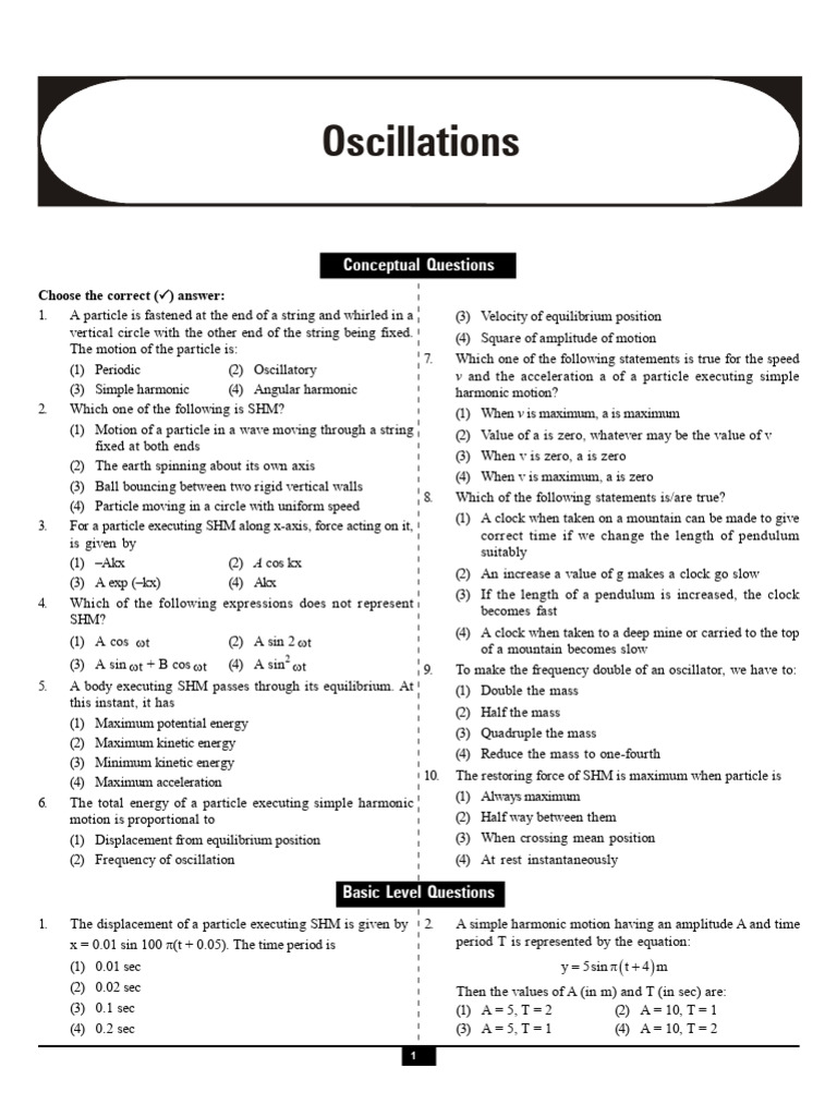 QB Oscillations | PDF | Oscillation | Pendulum