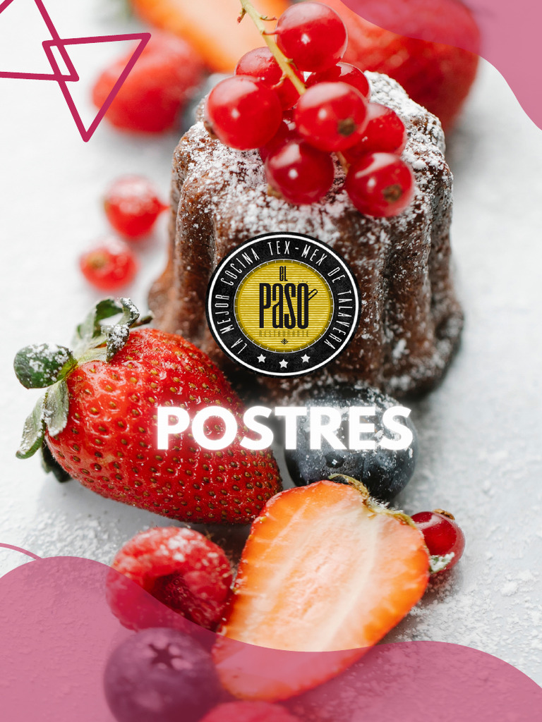 Carta Terraza Elpaso Postres | PDF | Postres | Helado