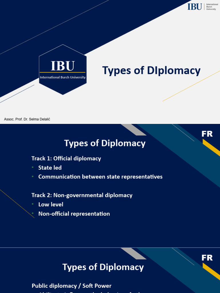 Week 2 - Types of Diplomacy | PDF | Diplomacy | Soft Power