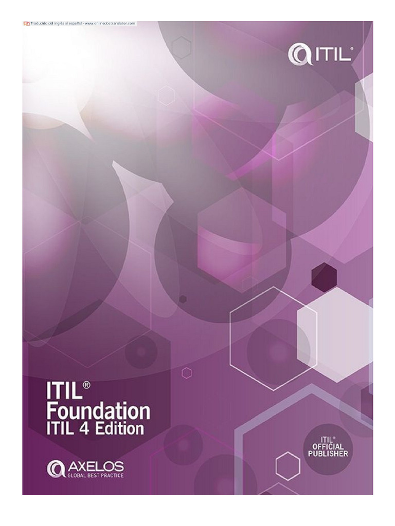ITIL Foundation ITIL 4 Edition Spanish | PDF