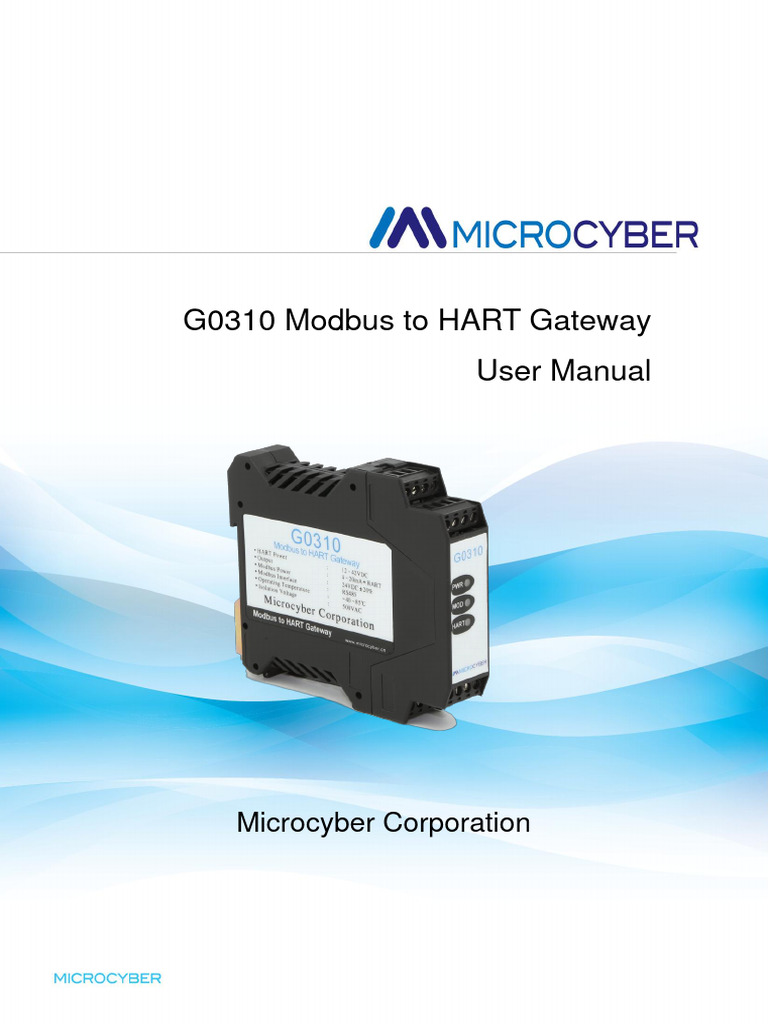 G0310 Modbus to HART Gateway Manual | PDF | Parameter (Computer ...