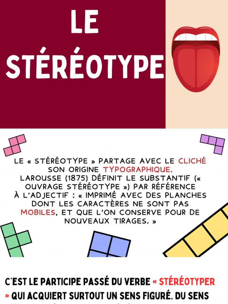 Le Stéréotype | PDF