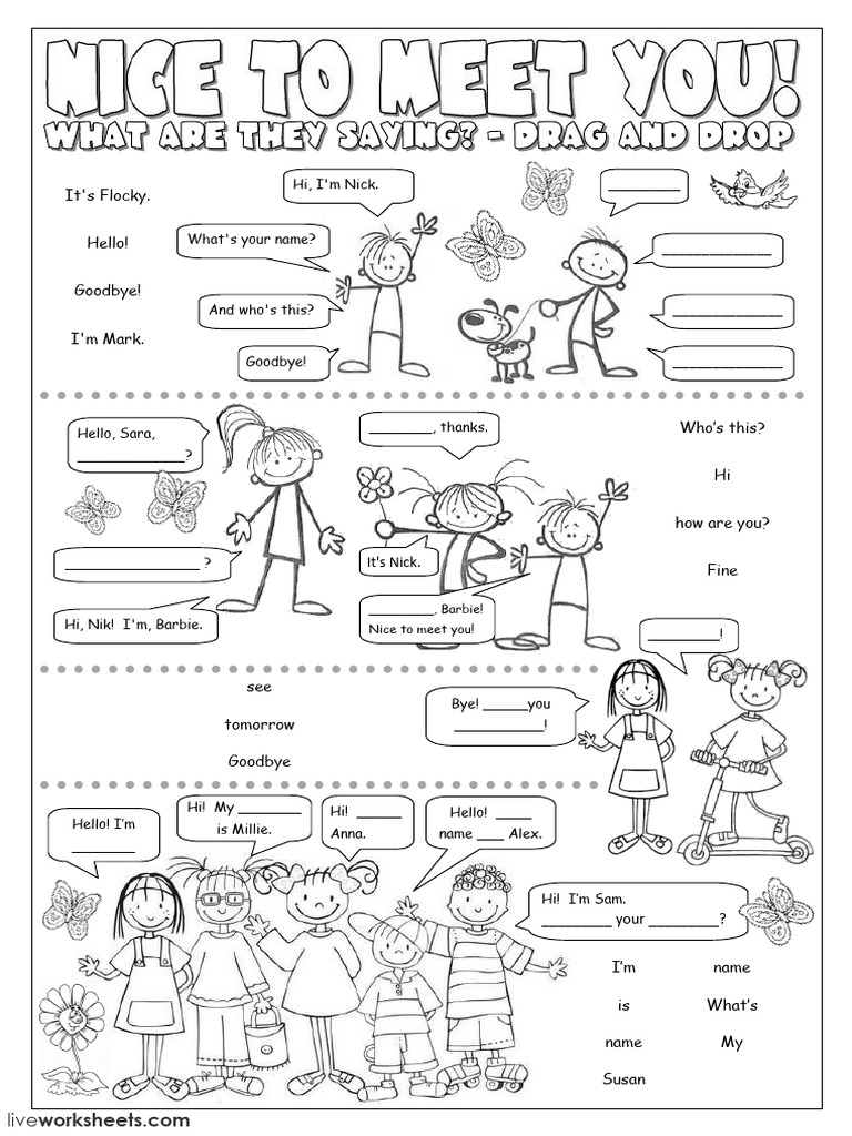 It's Flocky. Hello! Goodbye! I'm Mark.: - , Barbie! Nice To Meet You! | PDF