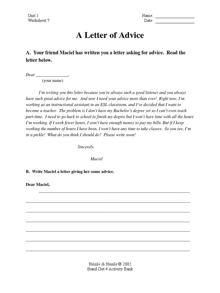 Unit 1, Worksheet 7 | PDF | Behavior Modification | Learning