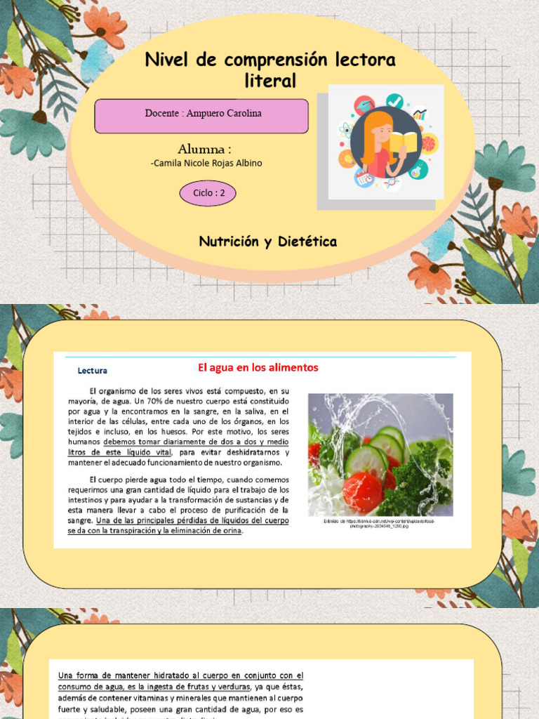 Nivel de Comprensión Lectora Literal Semana 2 | PDF | Tsunami | Agua