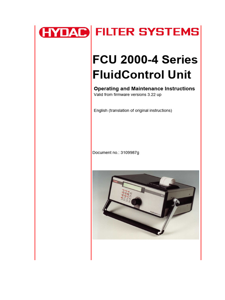 Fcu2000 4 | PDF | Flow Measurement | Safety