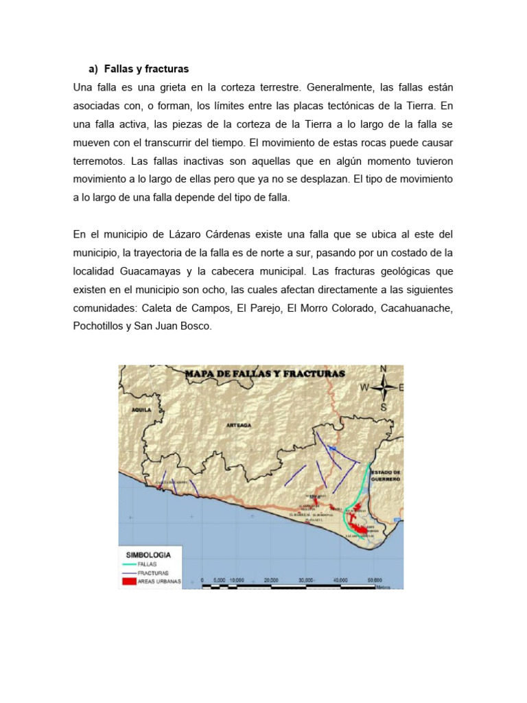 Fallas y fracturas en la region lzc | PDF | Falla (geología) | Tierra