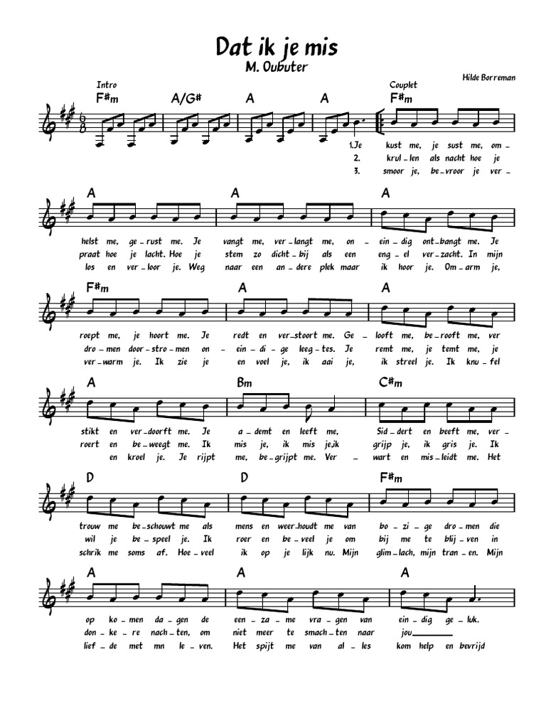 Dat Ik Je Mis | PDF