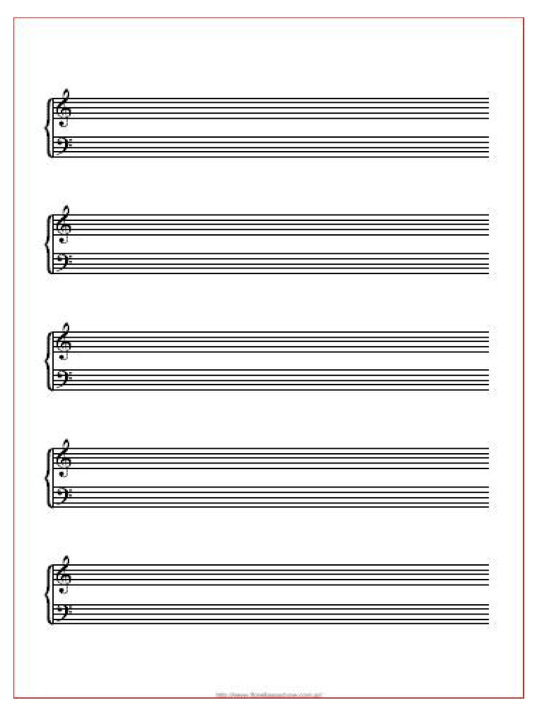 19 Pentagrama para Piano | PDF