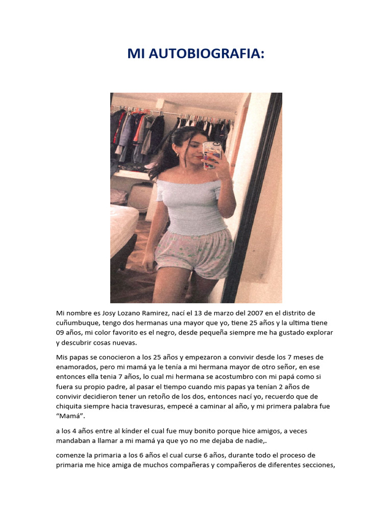 Mi Autobiografia Ucv | PDF