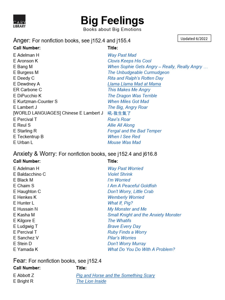 Big Feelings | PDF | Subjective Experience | Emotions