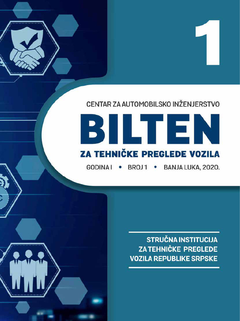 Bilten Za Tehnicke Preglede Vozila Broj 1 | PDF